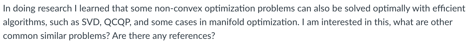 Solved In doing research I learned that some non-convex | Chegg.com