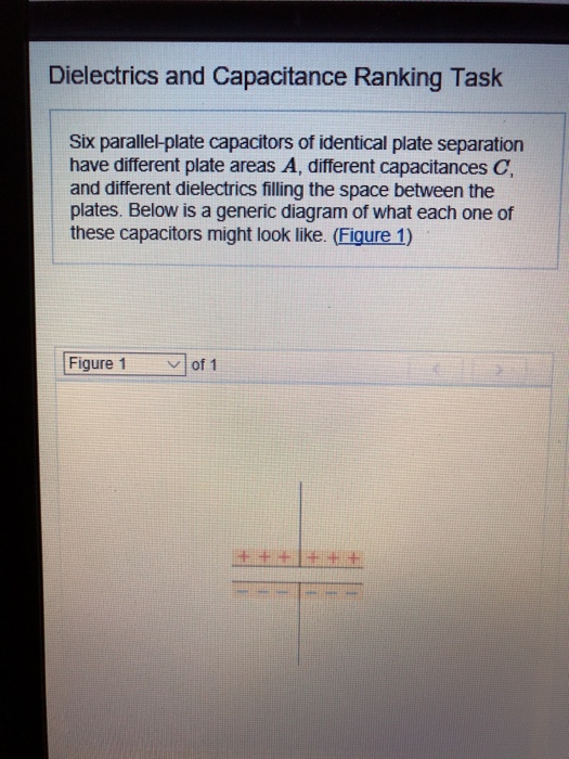 Solved Dielectrics and Capacitance Ranking Task Six | Chegg.com