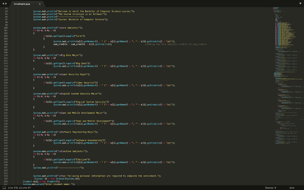 Enrolment.java x inport java.text.ParseException | Chegg.com