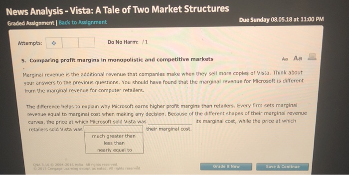 Solved Course Materials News Analysis -Vista: A Tale of Two | Chegg.com