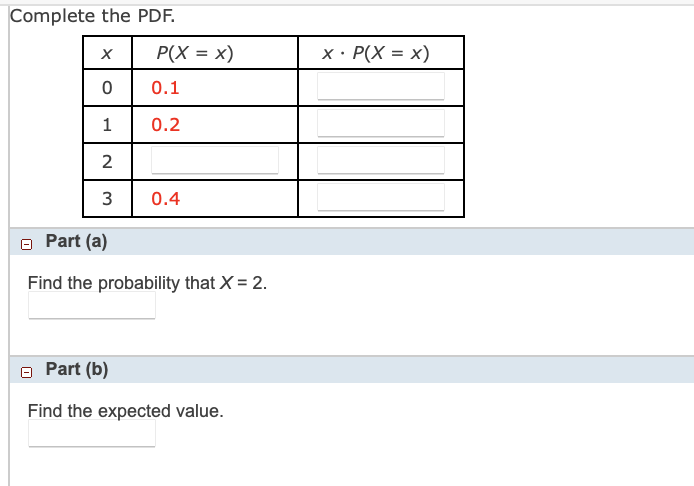 Solved Complete the PDF. Part (a) Find the probability that | Chegg.com