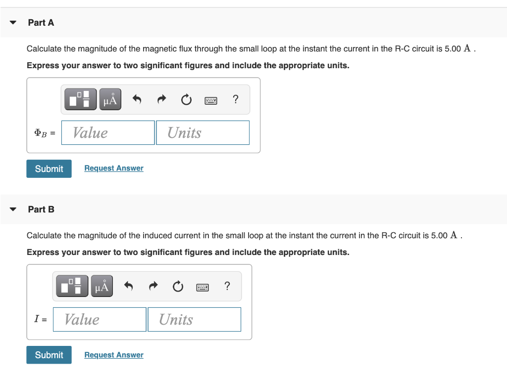 Solved An series R-C circuit has a resistor Ro with | Chegg.com