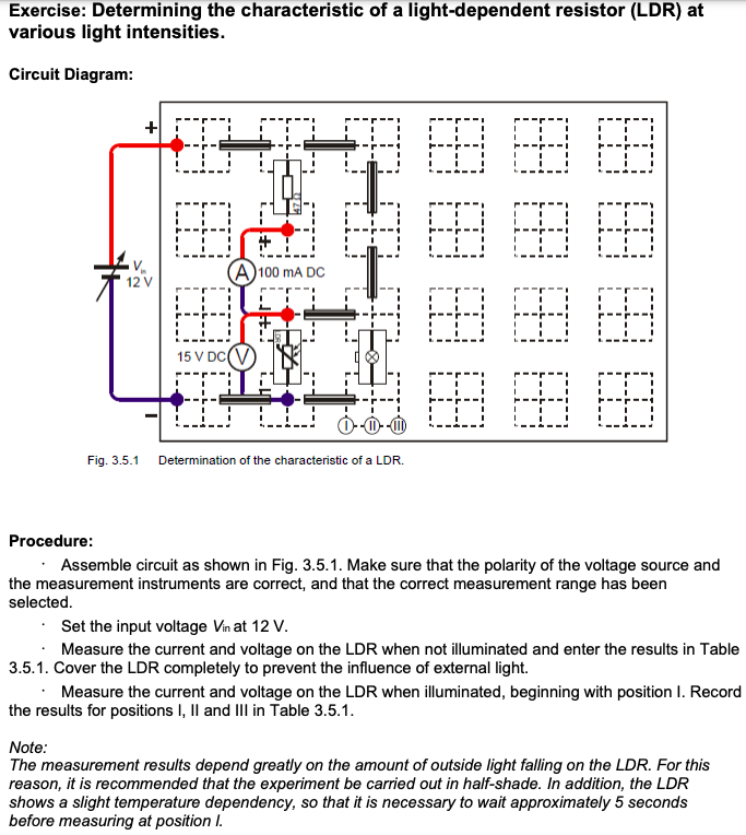 Solved Light Dependent Resistor (LDR) Objective: | Chegg.com