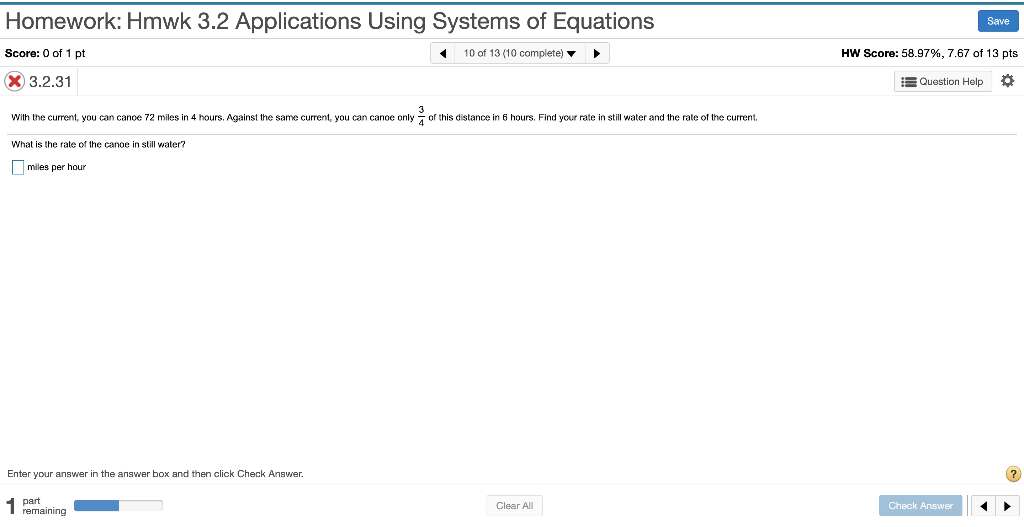 Solved Save Homework: Hmwk 3.2 Applications Using Systems of | Chegg.com