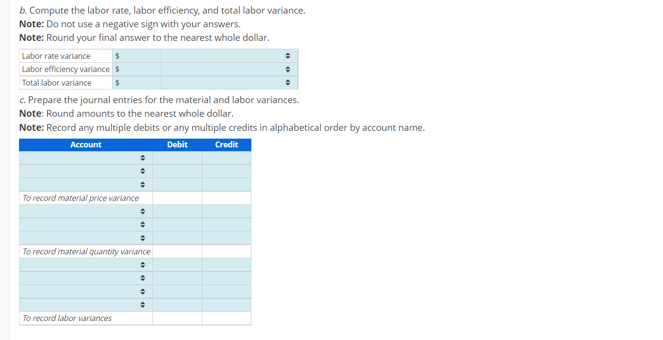 Solved DM & DL variances; journal entries In July, Zinger | Chegg.com