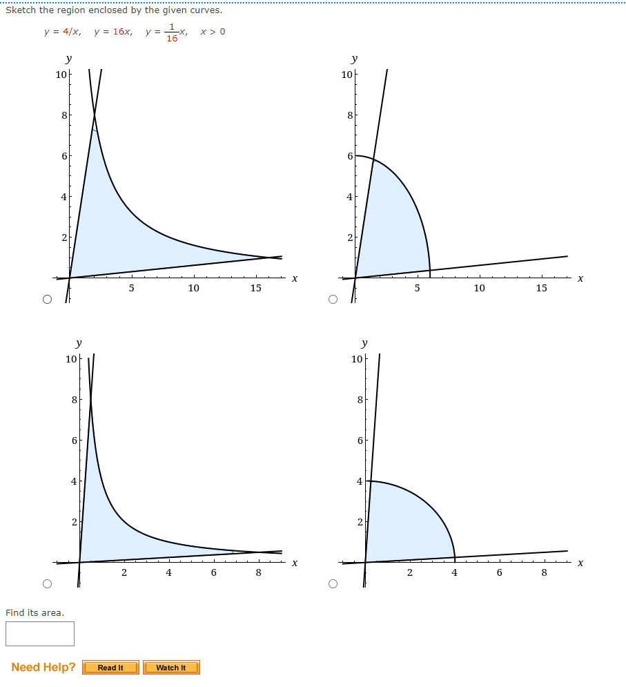 Solved Sketch the region enclosed by the given | Chegg.com