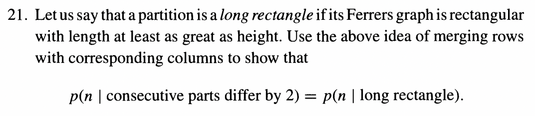 Solved A partition is self-conjugate if it is its own | Chegg.com