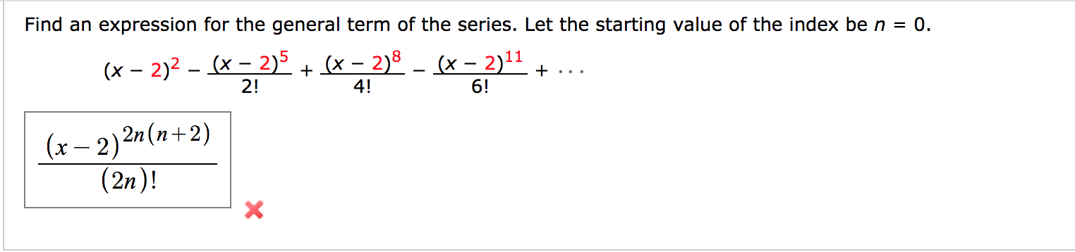 Solved Find an expression for the general term of the | Chegg.com