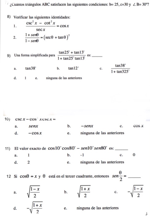 Solved It’s in Spanish! Por favor resolver y explicar paso a | Chegg.com