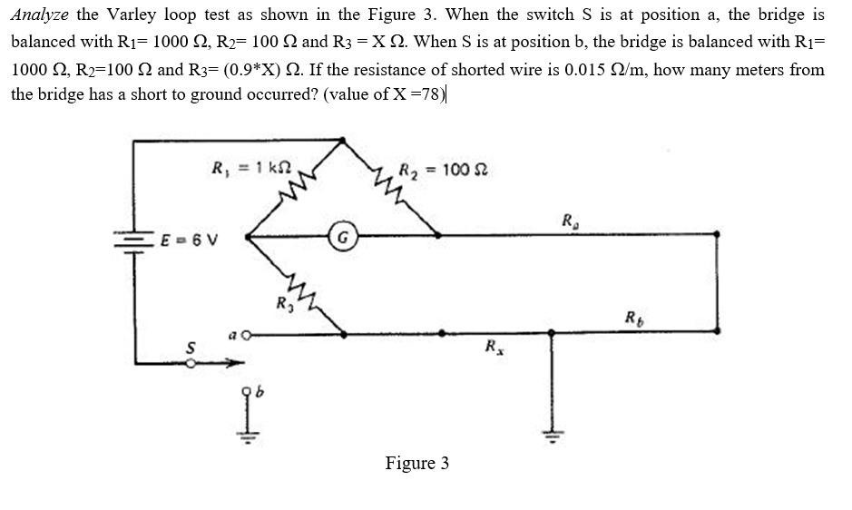 Solved Analyze the Varley loop test as shown in the Figure | Chegg.com