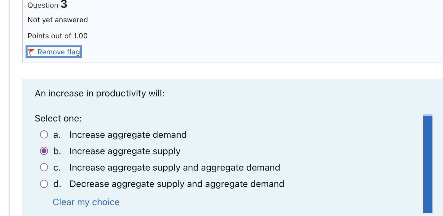 Solved Question 3 Not yet answered Points out of 1.00 An | Chegg.com
