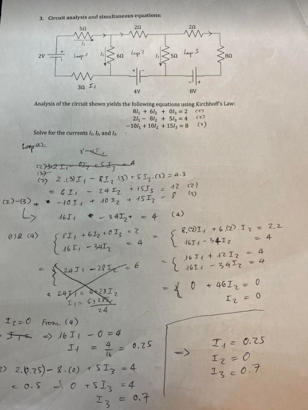 Solved 9. MS Excel and Matrices: Rewrite the equations from | Chegg.com