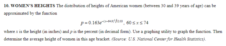 Solved WOMEN'S HEIGHTS The distribution of heights of | Chegg.com