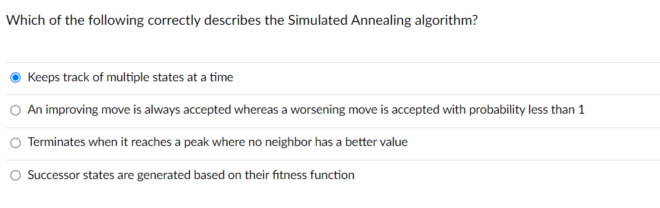 Solved This is AI question on Simulated Annealing algorithm | Chegg.com