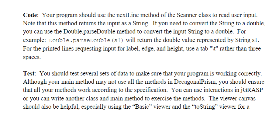 Solved Specifications Overview: You will write a program | Chegg.com