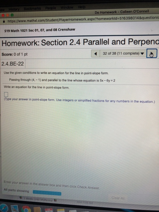 Solved Do Homework-Colleen O'Connell 을 | Chegg.com