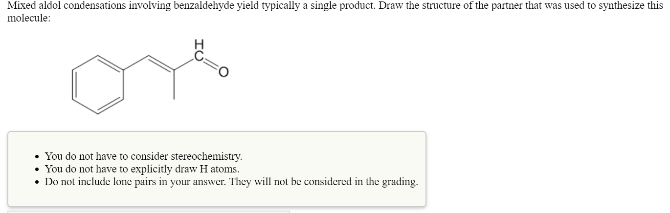 Solved Mixed aldol condensations involving benzaldehyde | Chegg.com