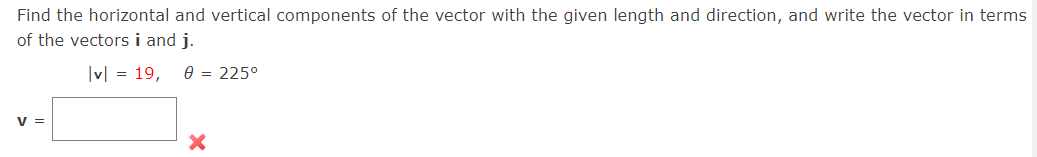 Solved Find the horizontal and vertical components of the | Chegg.com