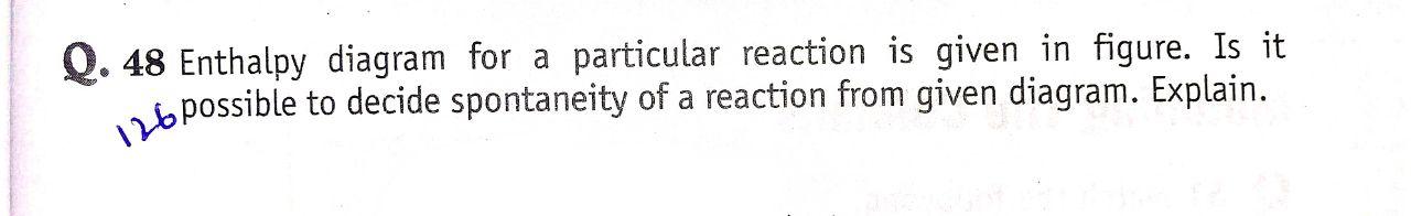Solved Q. 48 Enthalpy diagram for a particular reaction is | Chegg.com