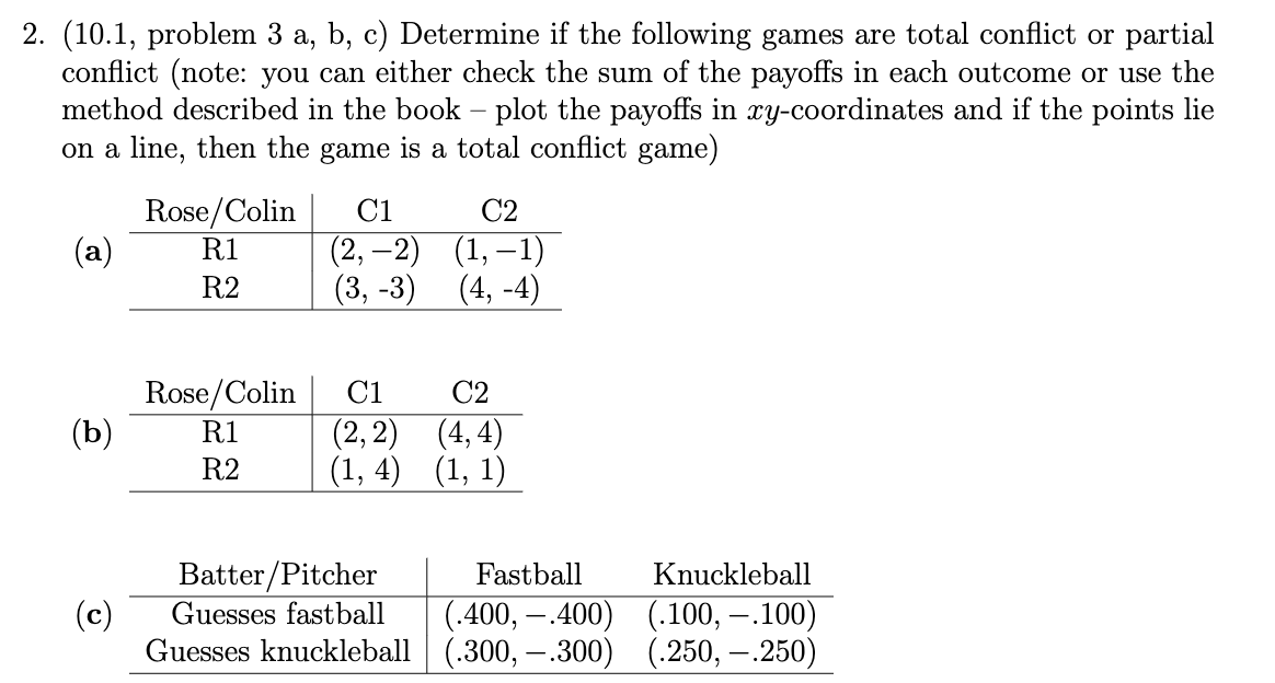 Solved 2. (10.1, problem 3 a, b, c) Determine if the | Chegg.com
