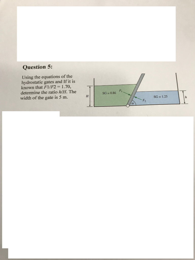 Solved Question 5: Using the equations of the hydrostatic | Chegg.com