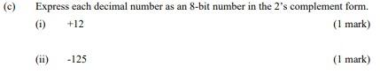 Solved Express each decimal number as an 8-bit number in the | Chegg.com