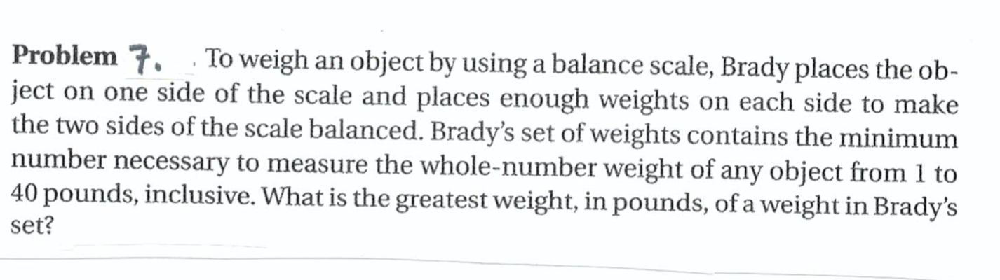 Solved Problem 7. To weigh an object by using a balance | Chegg.com