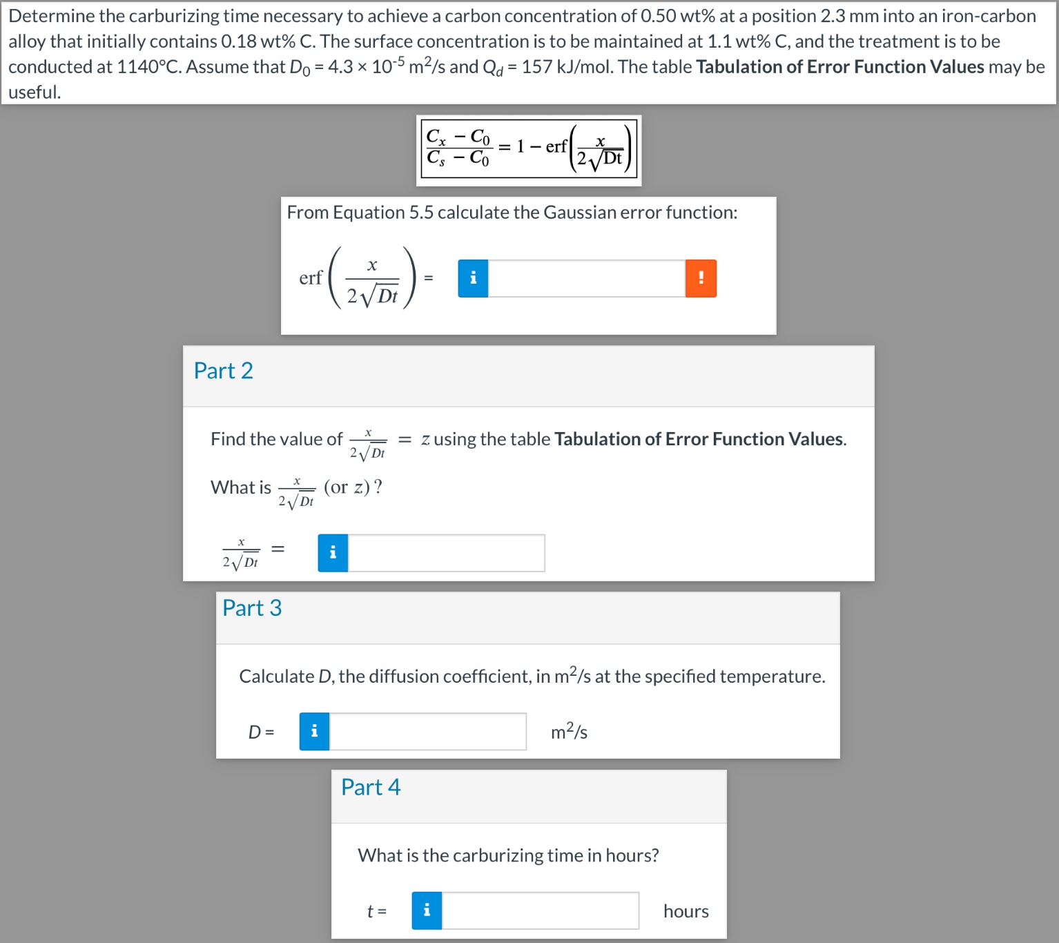 Solved This is a four part question: | Chegg.com