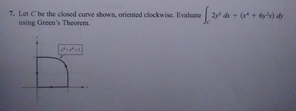 Solved 7. Let C be the closed curve shown, oriented | Chegg.com