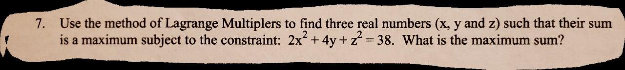 Solved Hello, Please help me with my multivariable calc math | Chegg.com