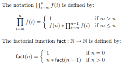 Solved 1. [10 points] Prove fact(n) П i+1 n+1 ° for all n e | Chegg.com