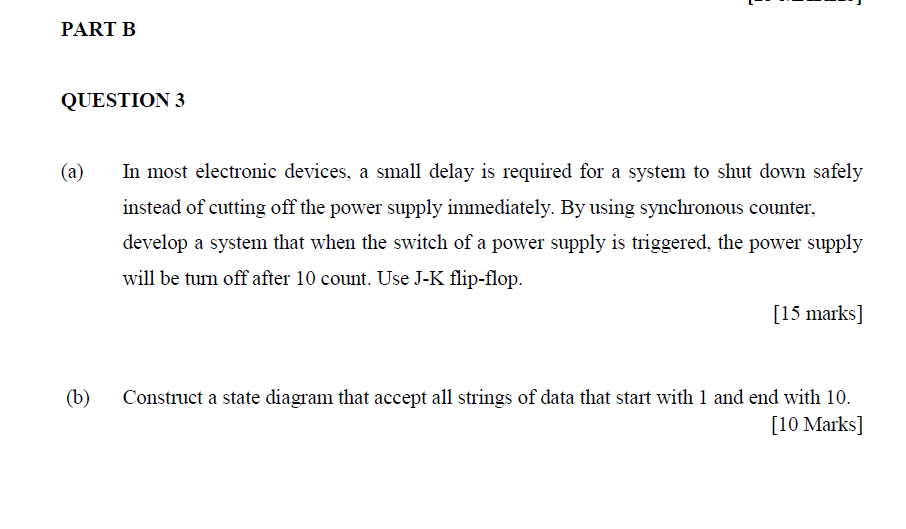 Solved PART B QUESTION 3 3 (a) ( In most electronic devices, | Chegg.com