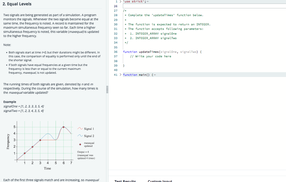 Solved 2. Equal Levels Two signals are being generated as | Chegg.com