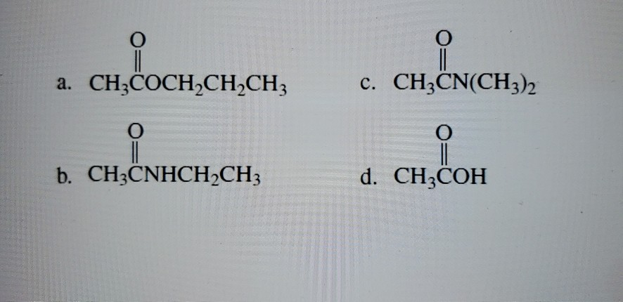 Solved If I started with acetyl choride, what would be the | Chegg.com