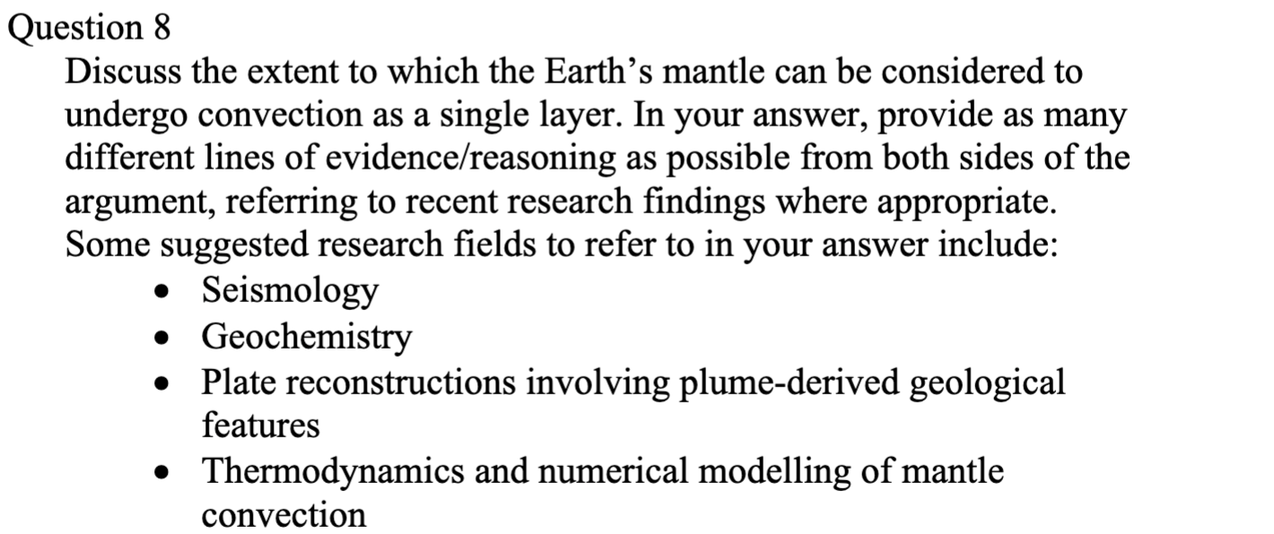 Solved Question 8 Discuss the extent to which the Earth's | Chegg.com