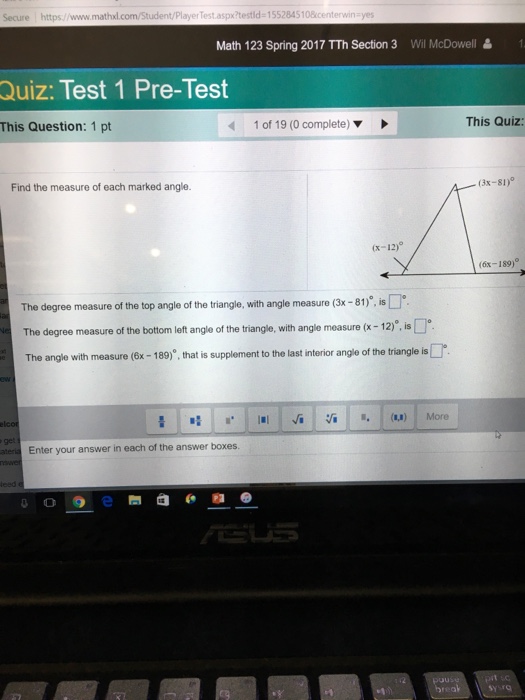 Solved Find the measure of each marked angle. The degree | Chegg.com