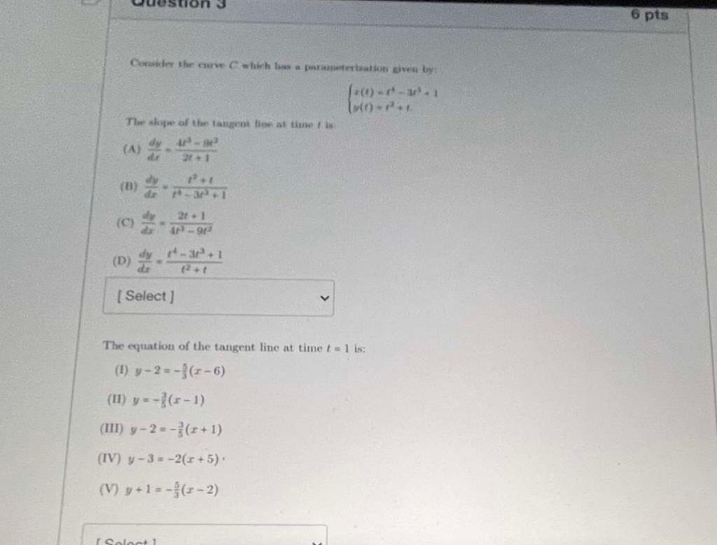 Solved "Consider the curve C which has a parameterization | Chegg.com