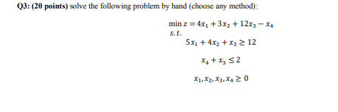 Solved plz solve it now Q3: (20 ﻿points) ﻿solve the | Chegg.com