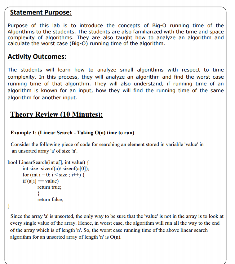 Solved Statement Purpose: Purpose of this lab is to | Chegg.com