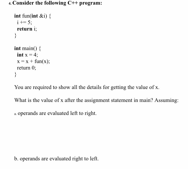 Solved 3. Let the function fun be defined as: int fun(int | Chegg.com