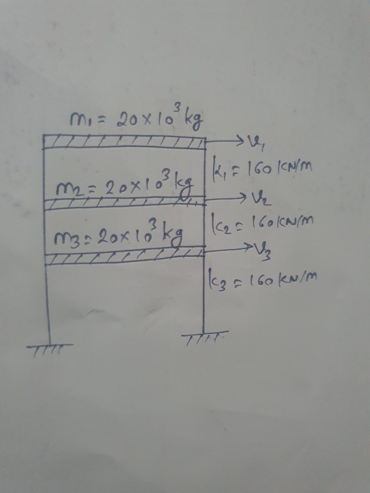 Solved Use Holzer method of vibration analysis to evaluate | Chegg.com
