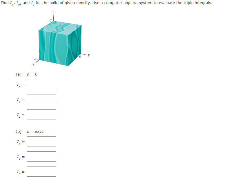Solved ind IX′Iy′ and Iz for the solid of given density. Use | Chegg.com