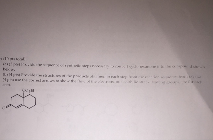 Solved Provide the sequence of synthetic slops necessary to | Chegg.com