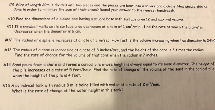 Solved #9 wire of length 20m is divided into two pieces and | Chegg.com