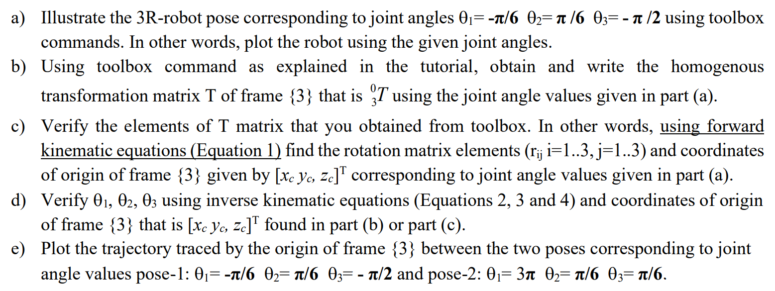 Read the tutorial file 3R-Robot-tutorial and then | Chegg.com
