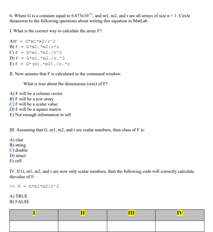 Solved 6. Where G is a constant equal to 6.673x10¹¹, and m1, | Chegg ...