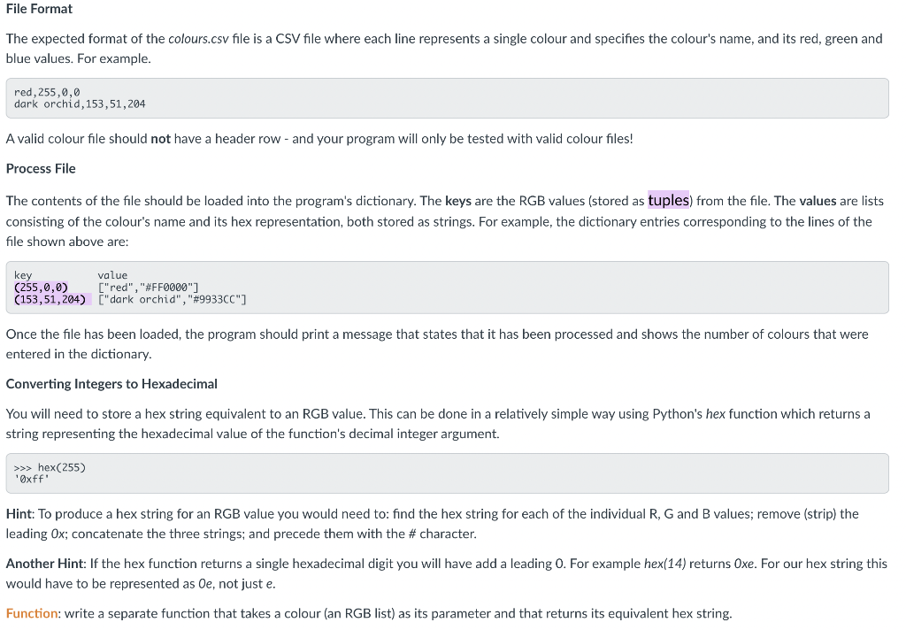 Solved Part 1 - User Interface, Load and Print Dictionary In | Chegg.com