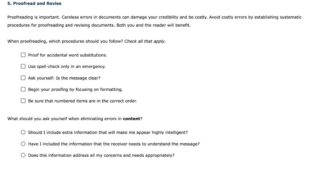 Proofreading is important. Careless errors in | Chegg.com