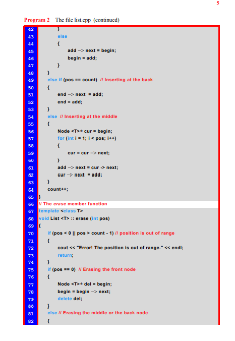 Program 2 File queue.cpp 1 /**** 2 * The | Chegg.com