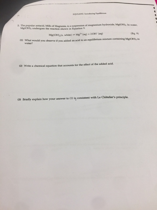 Solved Post-Laboratory Questions (use the spaces provided | Chegg.com